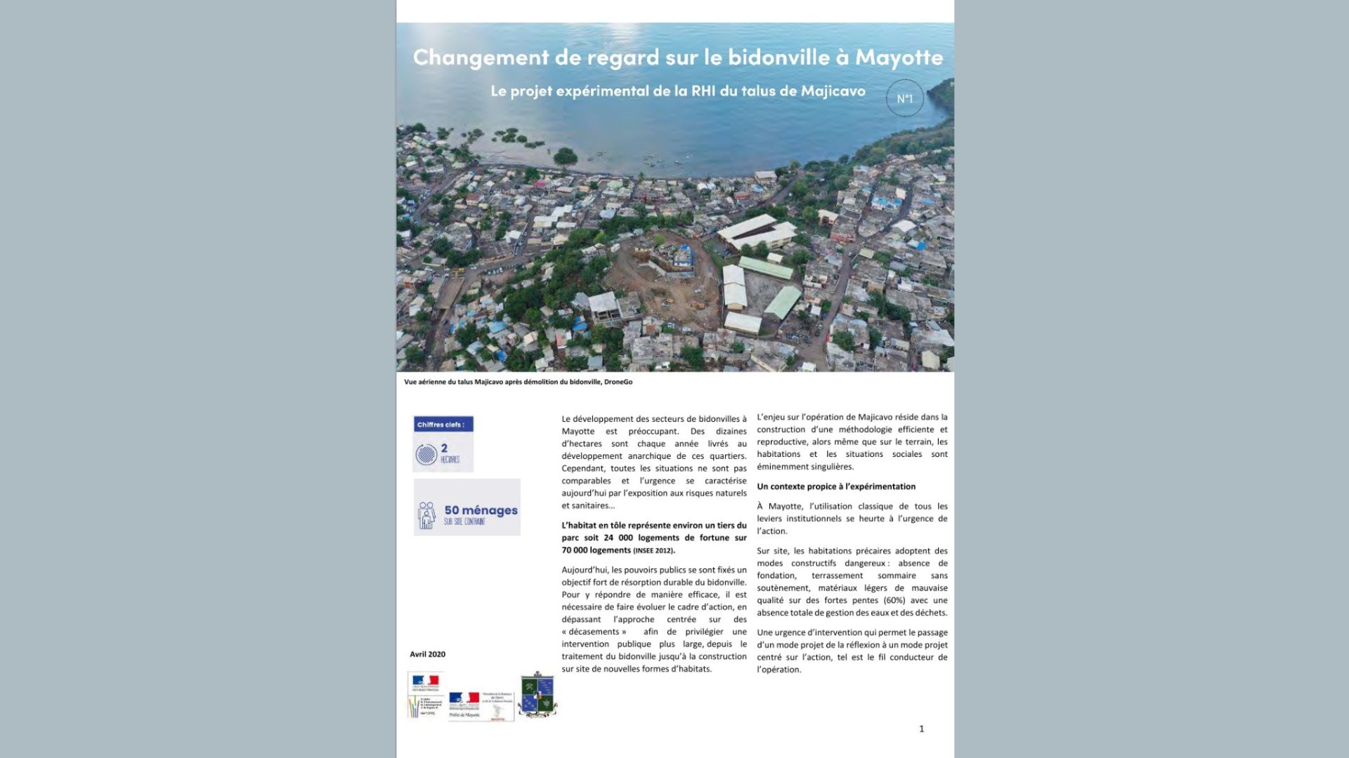 Changement de regard sur le bidonville à Mayotte - Urbanisme Francophonie